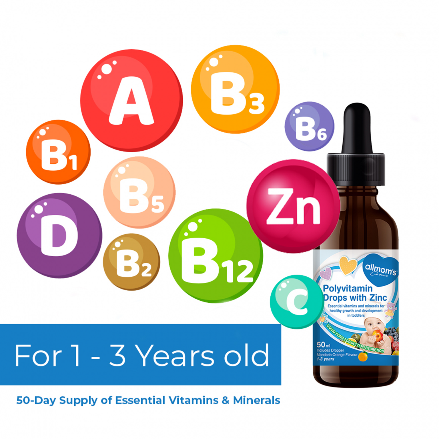 PolyVitamin Drops with Zinc - Family Care Nutrition