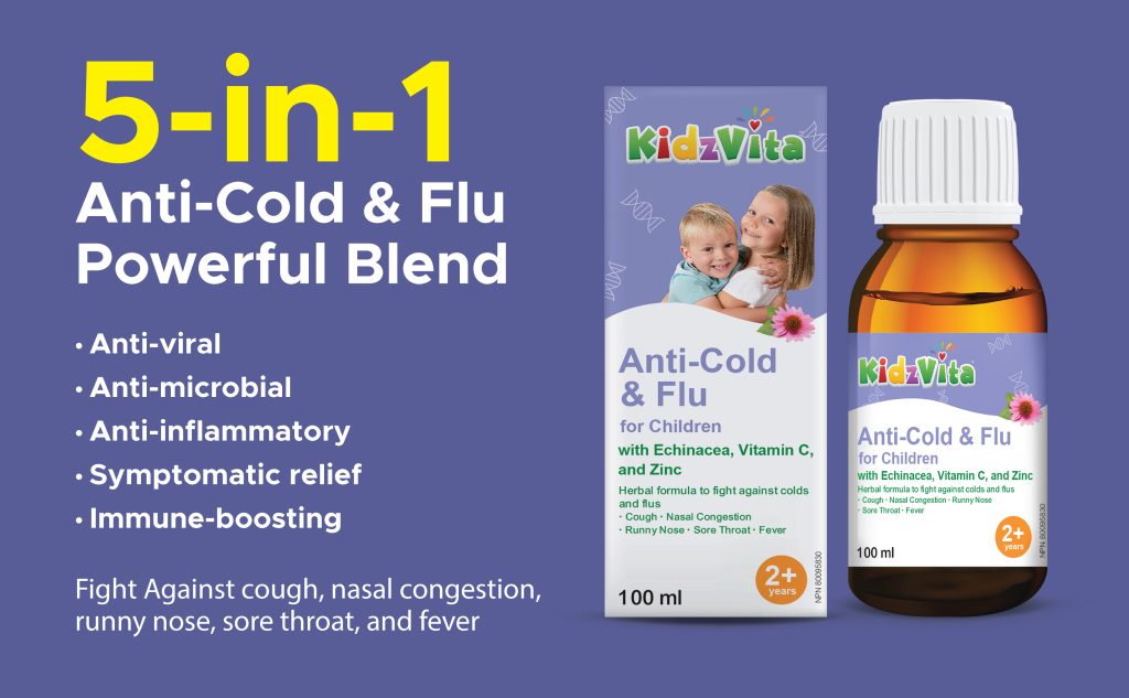 Anti-Cold & Flu for Children (with Echinacea, Vitamin C, and Zinc ...
