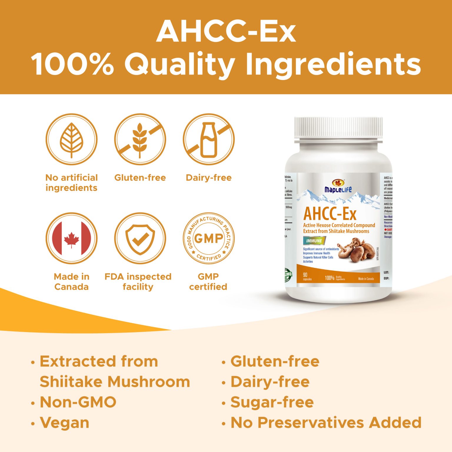 AHCC-Ex 90 Capsules - Family Care Nutrition